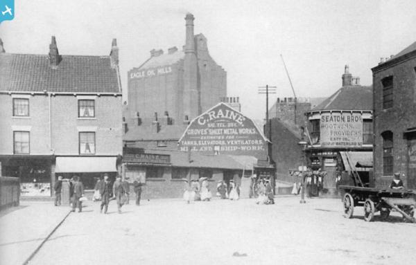 EPW036536 ENGLAND (1931). The River Hull and the city, Kingston upon ...