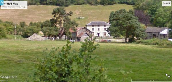 WAW026406 WALES (1949) [Unlocated]. Distant view of Rodd & the Lugg ...