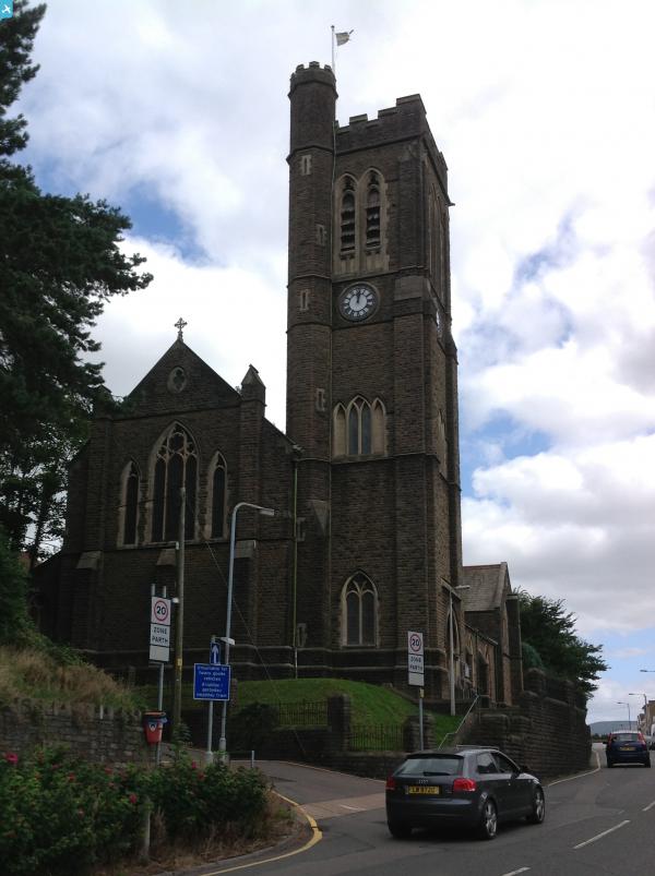 WAW011653 WALES (1947). View of the Mond Nickel works showing Clydach ...