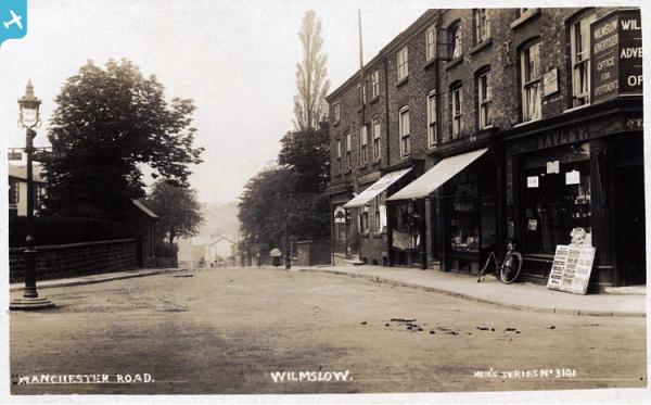 epw019405 ENGLAND (1927). The Railway Station and Viaduct, Wilmslow ...
