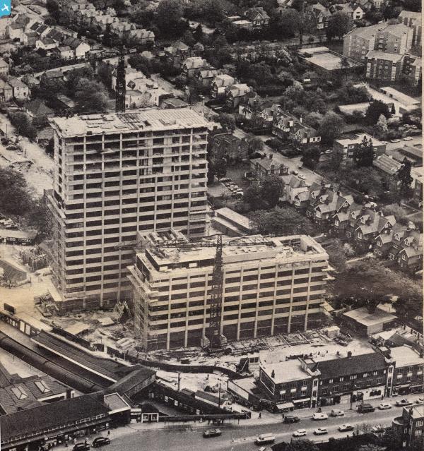 EPW028246 ENGLAND (1929). Sutton Railway Station and Brighton Road ...