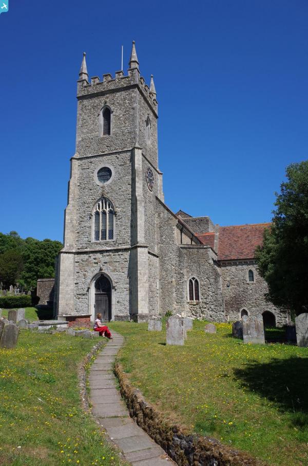 epw026121 ENGLAND (1929). St Leonard's Church and graveyard, Hythe ...
