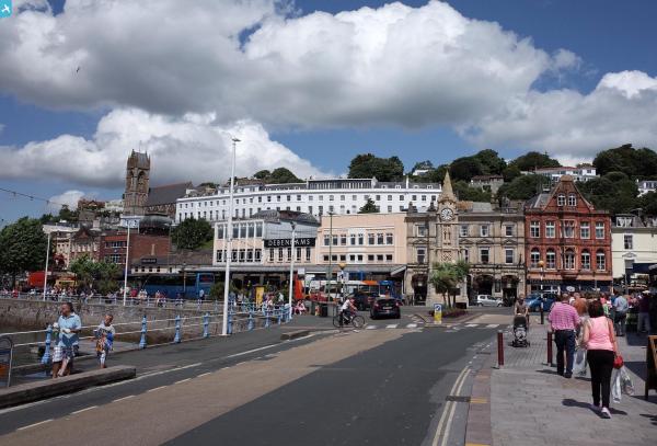 eaw031974 ENGLAND (1950). The Old Harbour, Holy Trinity Church and the ...