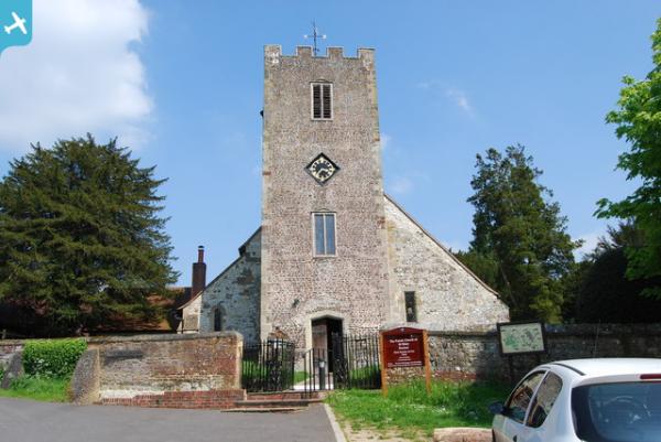 eaw010582 ENGLAND (1947). The village, Buriton Lime Works and environs ...