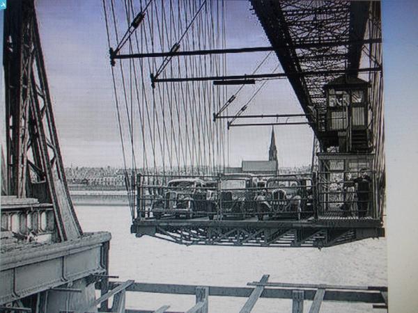 eaw049818 ENGLAND (1953). The Widnes Transporter Bridge and Runcorn ...