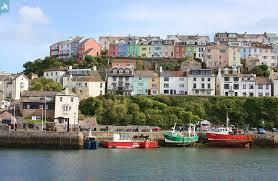 epw023773 ENGLAND (1928). Brixham Harbour and New Pier, Brixham, 1928 ...