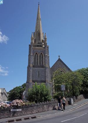 eaw031974 ENGLAND (1950). The Old Harbour, Holy Trinity Church and the ...